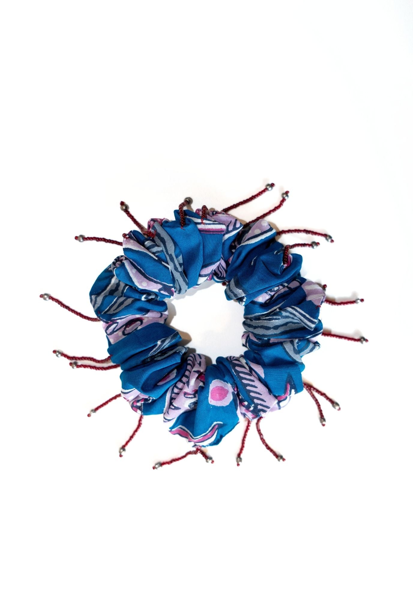 Bhil Beaded Scrunchie – JODI