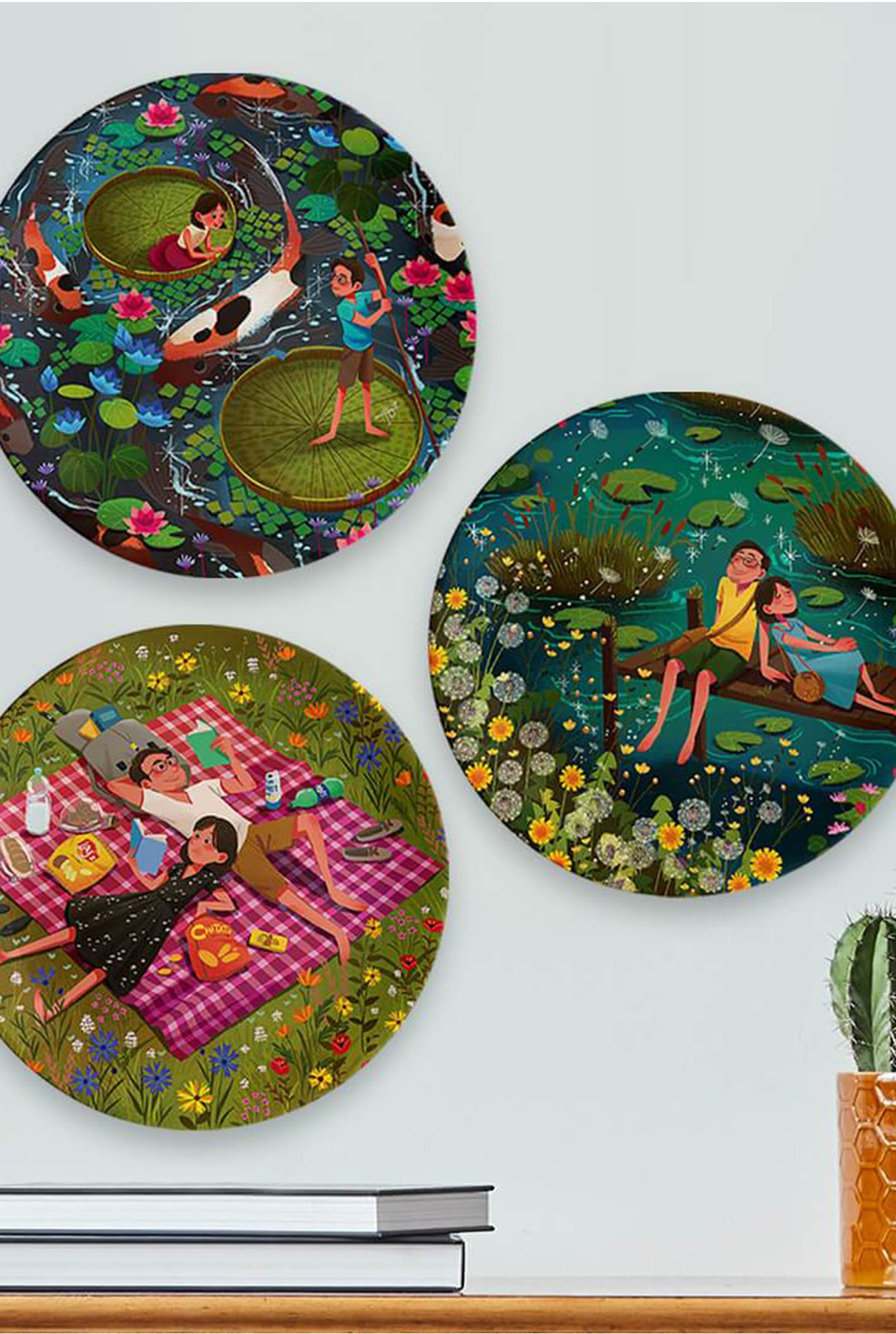 Moments Of Love (Decor Plate Set Of 3 ) – JODI
