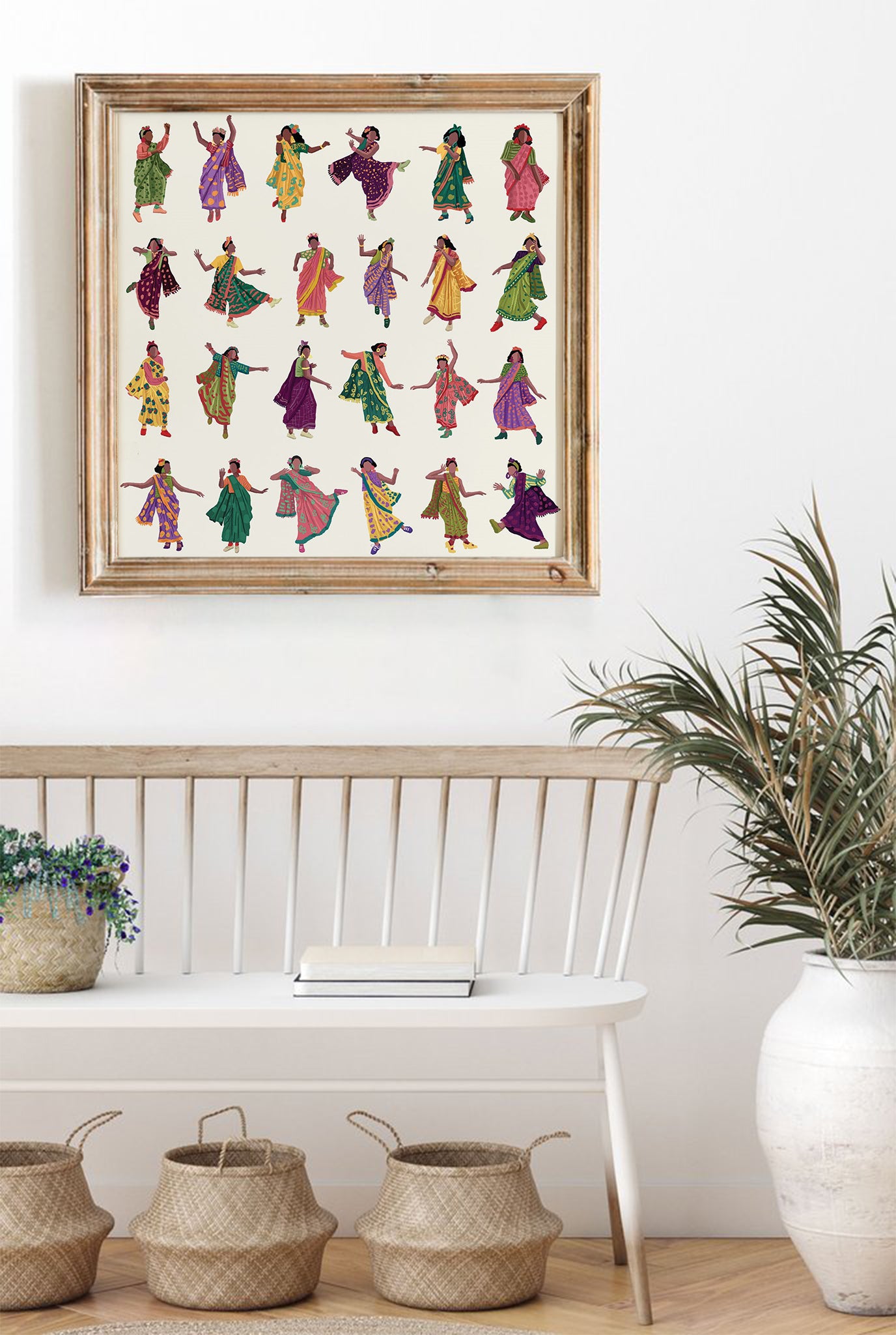 SWING IN A SARI ART PRINT (COLOUR 4) – JODI