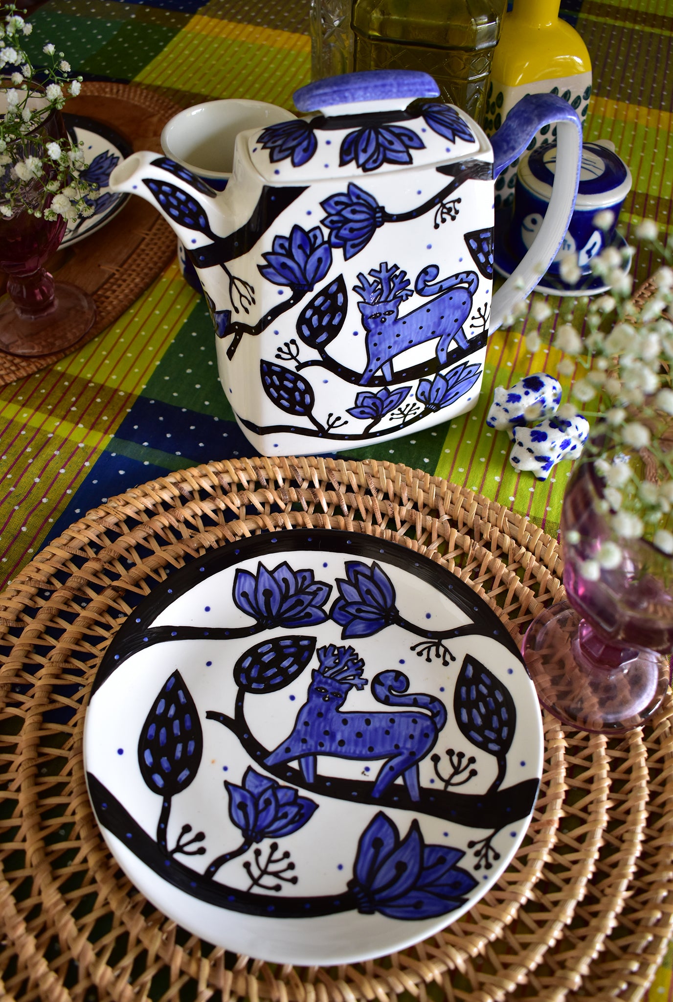 Jodi Hand Painted Gondh Plate – JODI